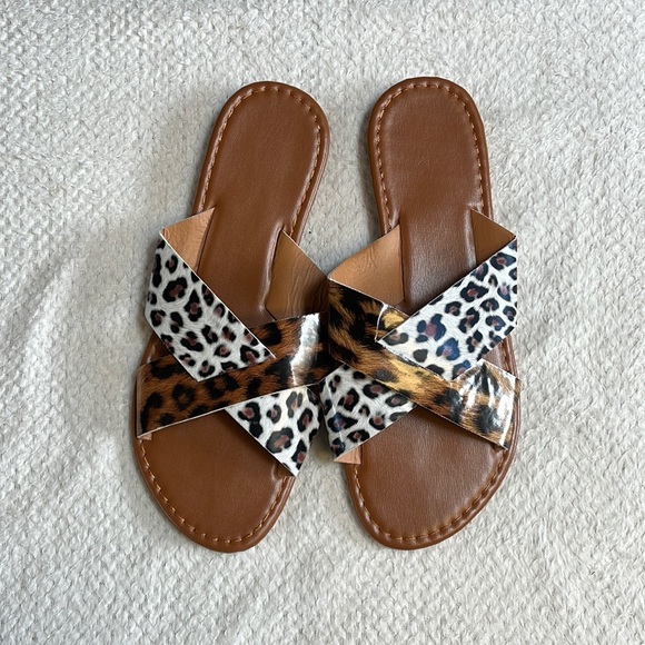 Shoes | Mixed Print Sandals | Poshmark